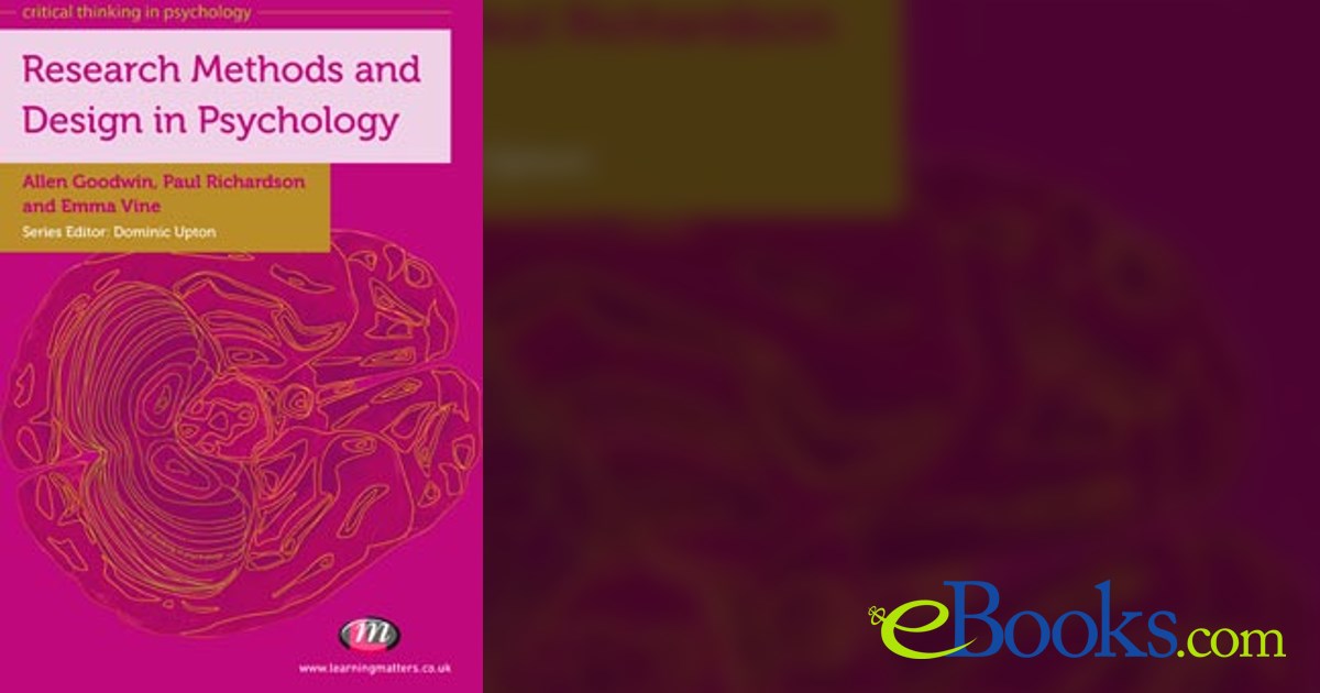 Research Methods and Design in Psychology by Paul Richardson (ebook)