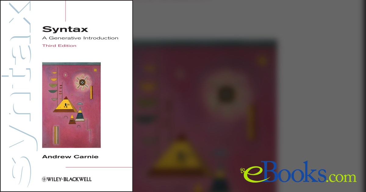 Syntax (3rd ed.) by Andrew Carnie (ebook)