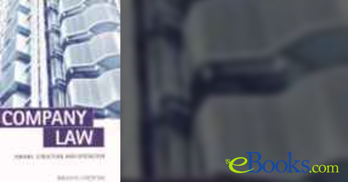 Company Law by Brian R. Cheffins (ebook)