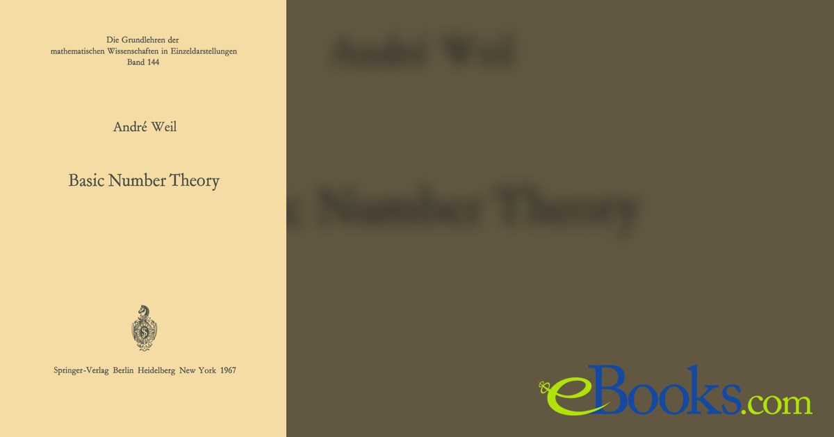 Basic Number Theory by Andre Weil (ebook)