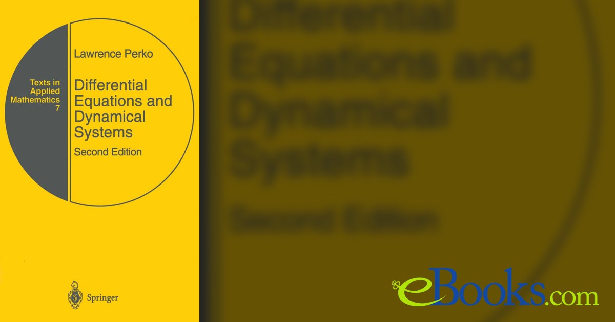 Differential Equations and Dynamical Systems (2nd ed.)