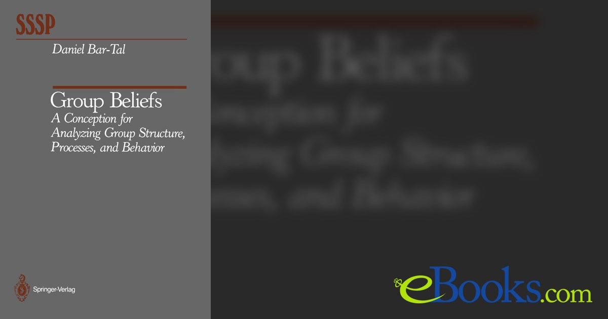 Group Beliefs by Daniel Bar-Tal (ebook)