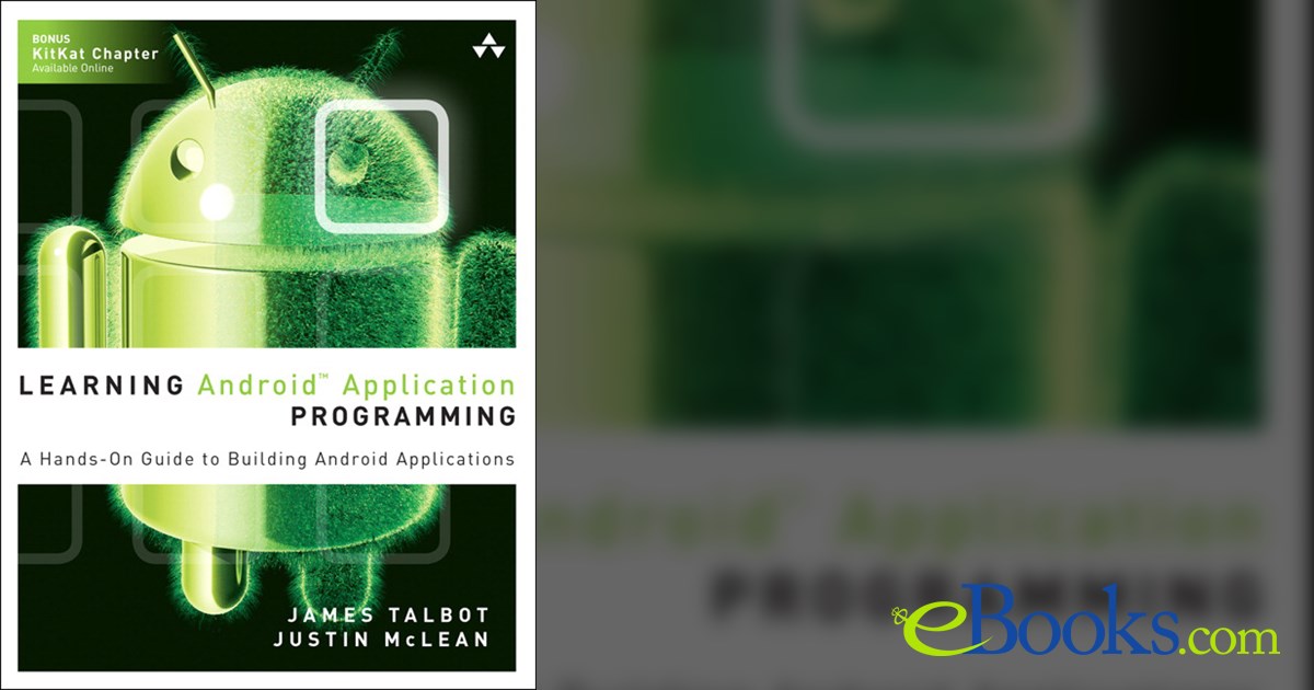 Learning Android Application Programming By James Talbot Ebook