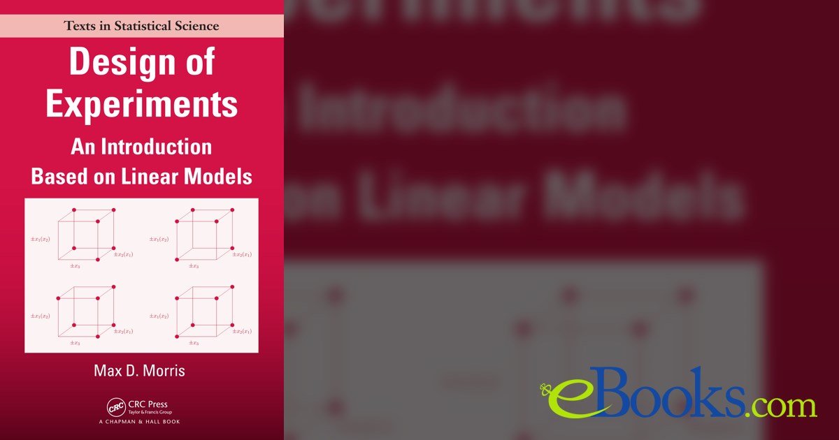 Design of Experiments by Max Morris (ebook)