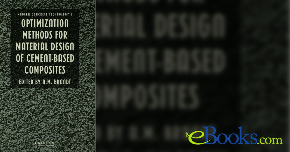 Optimization Methods for Material Design of Cement-based Composites