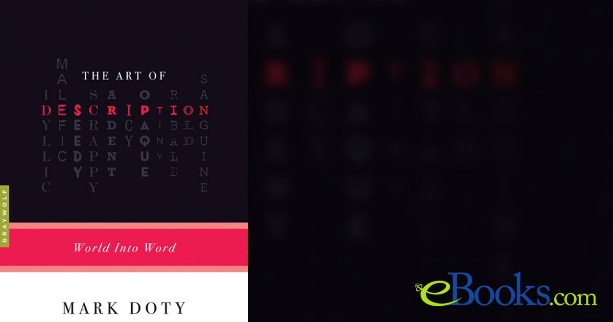 The Art of Description by Mark Doty (ebook)