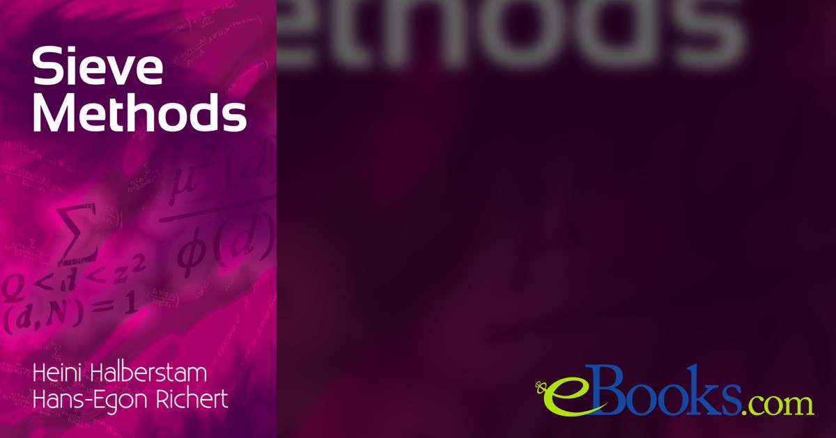 Sieve Methods by Heine Halberstam (ebook)