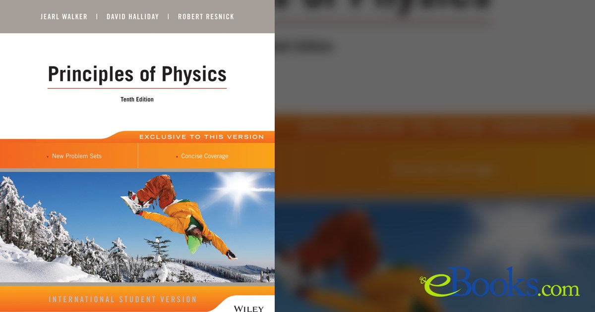 Principles of Physics (10th ed.) by David Halliday (ebook)