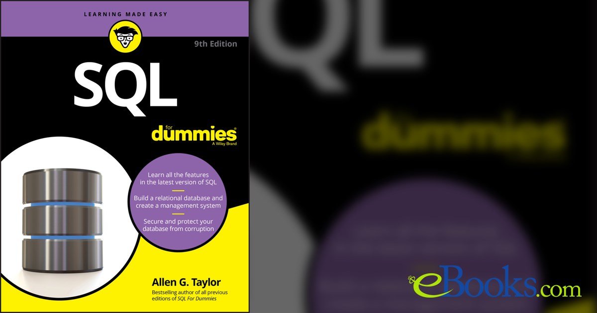 SQL For Dummies (9th ed.) by Allen G. Taylor (ebook)