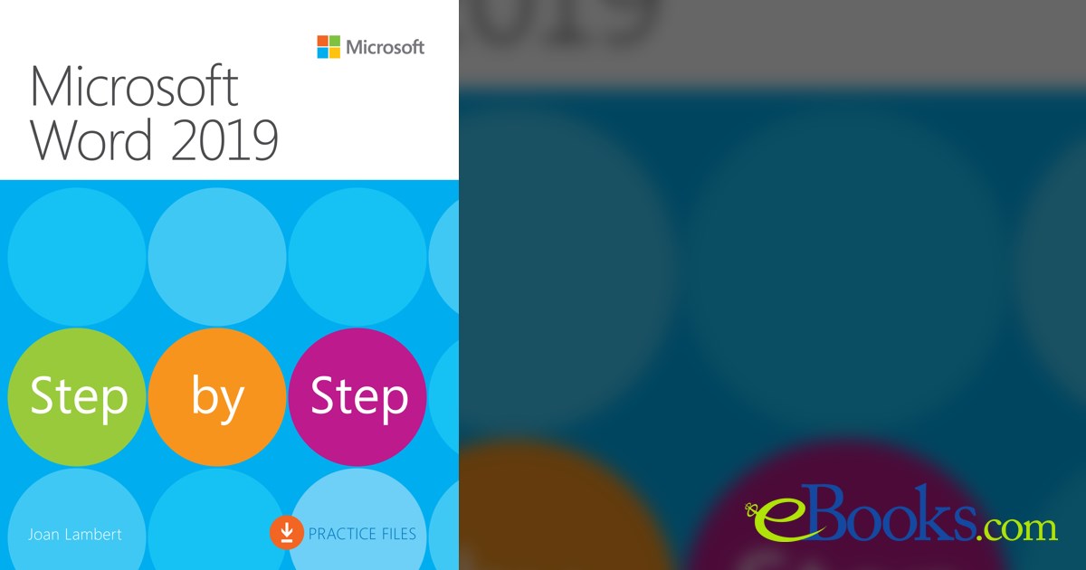 Microsoft Word 2019 Step by Step by Joan Lambert (ebook)