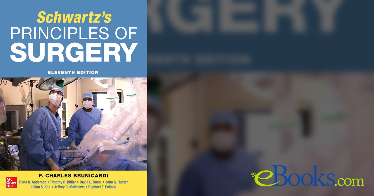 SCHWARTZ'S PRINCIPLES OF SURGERY 2-volume set 11th edition