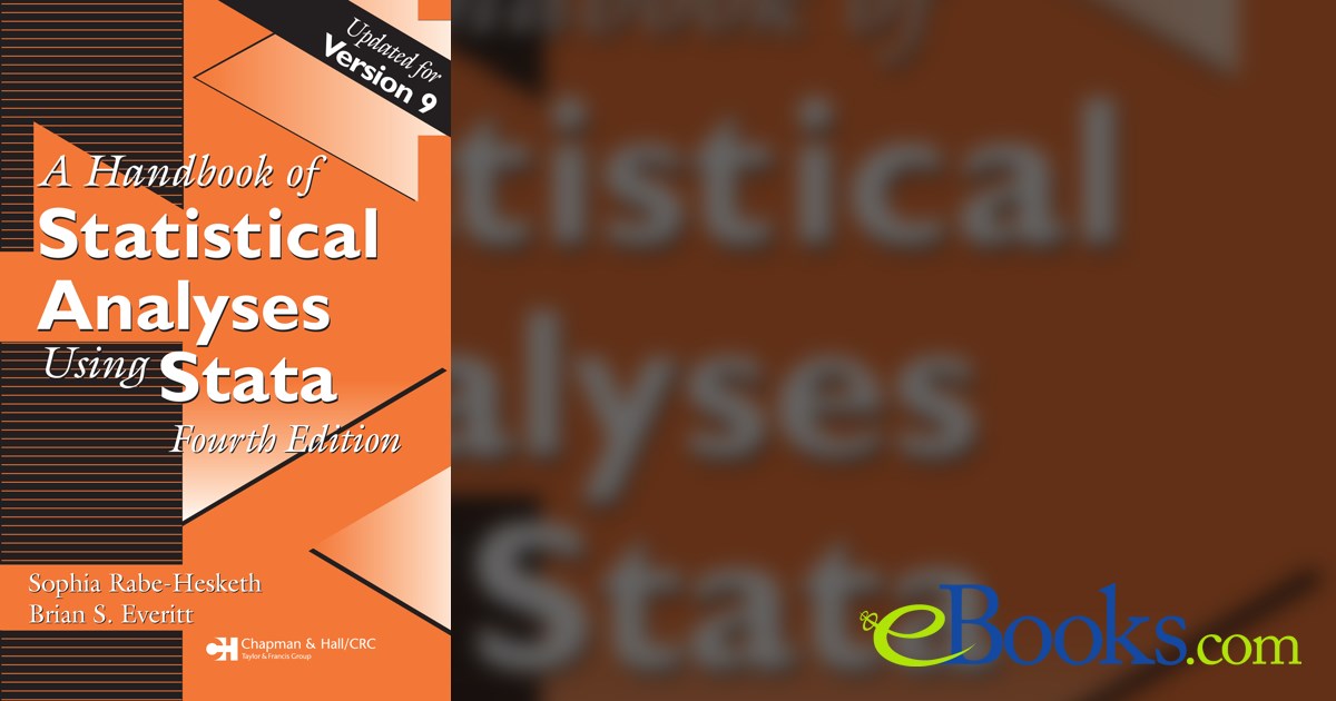 Handbook of Statistical Analyses Using Stata (4th ed.)