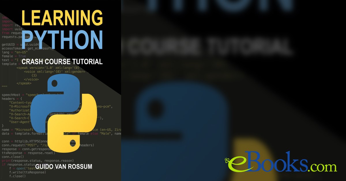 Learning Python by Guido van Rossum (ebook)
