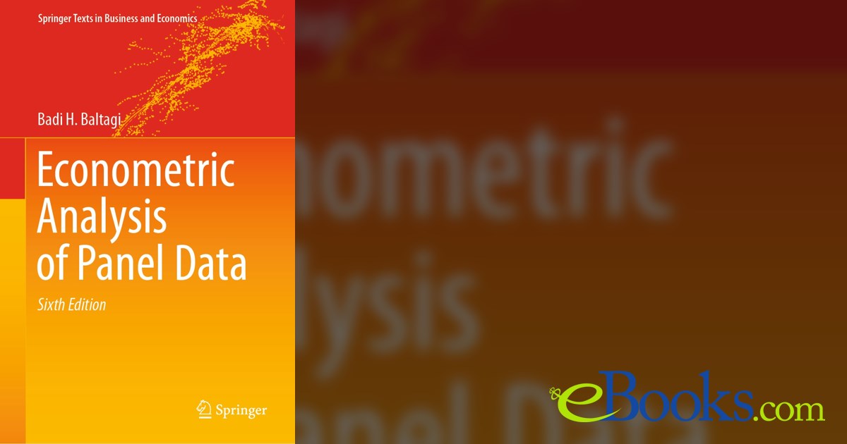 Econometric Analysis of Panel Data (6th ed.)