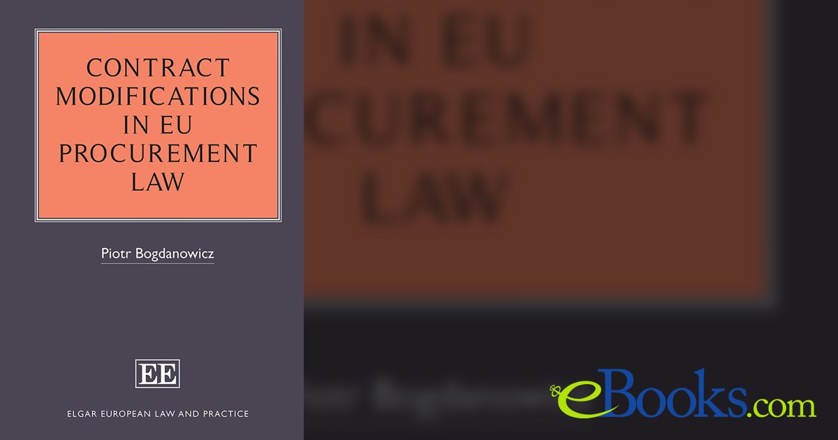 Contract Modifications in EU Procurement Law