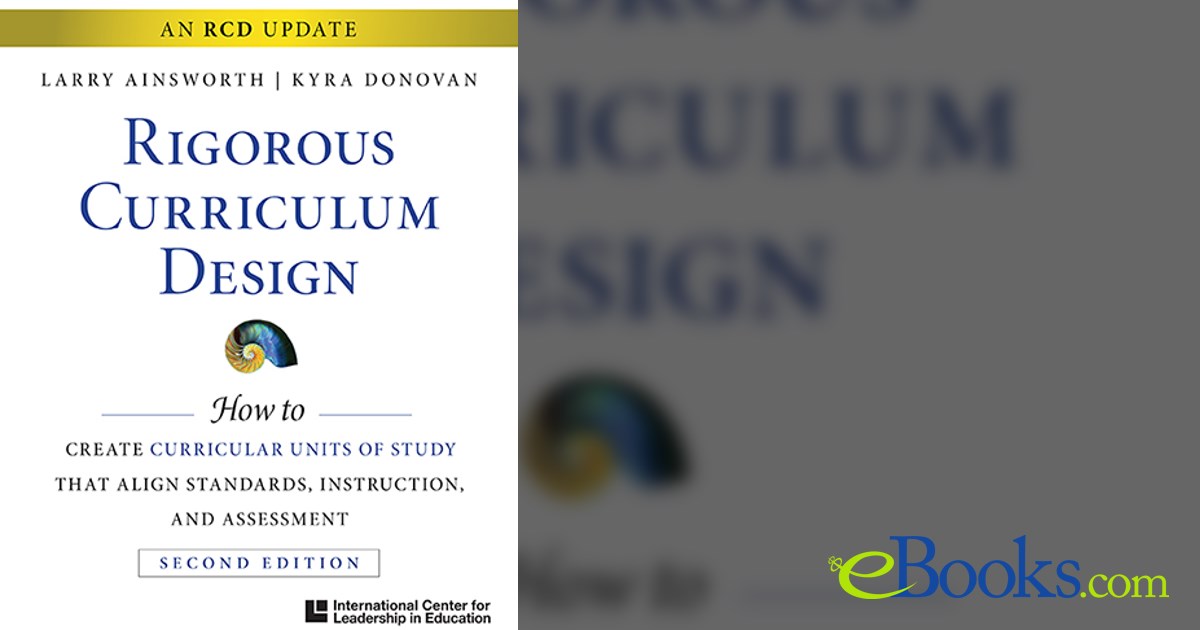 Rigorous Curriculum Design by Larry Ainsworth (ebook)