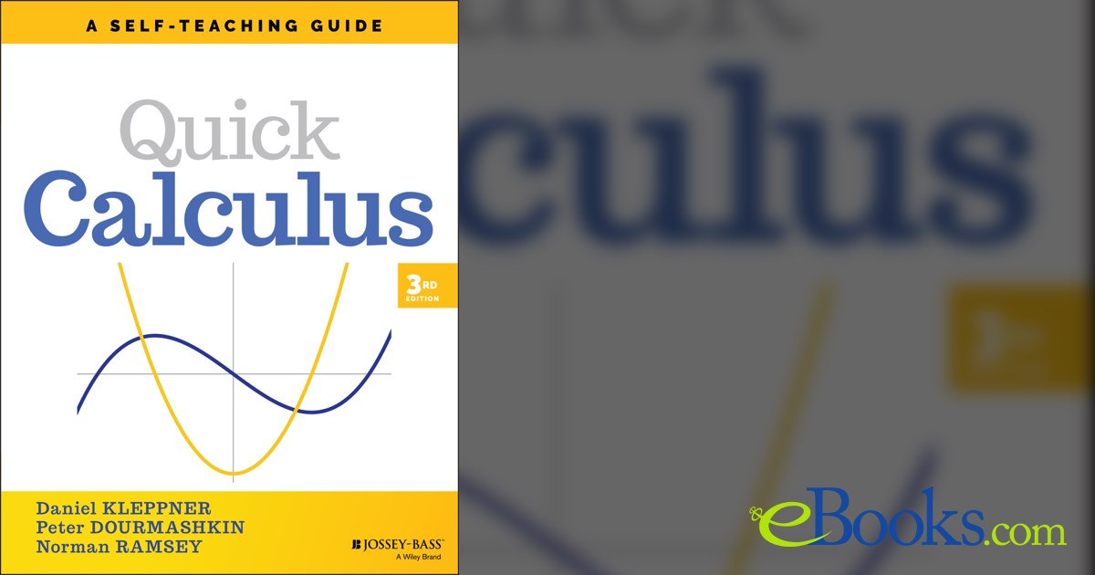Quick Calculus (3rd ed.) by Daniel Kleppner (ebook)