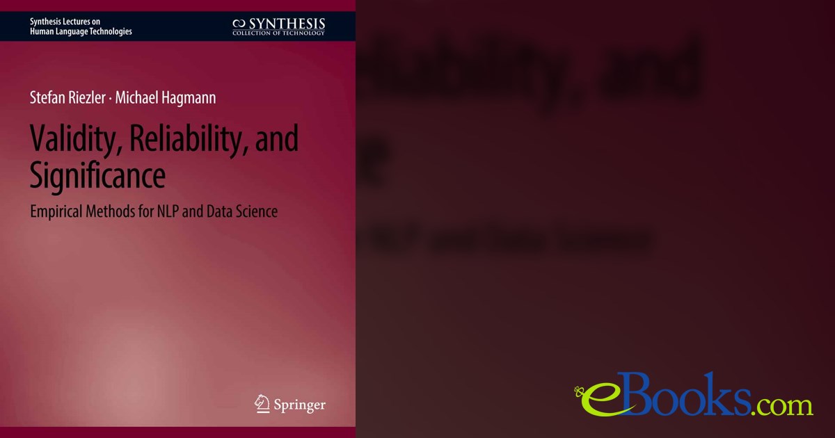 Validity, Reliability, and Significance by Stefan Riezler (ebook)