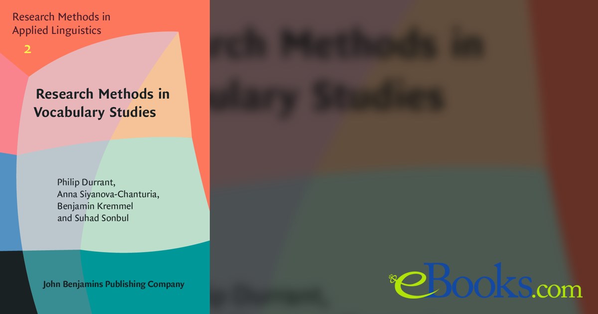 Research Methods in Vocabulary Studies by Philip Durrant (ebook)