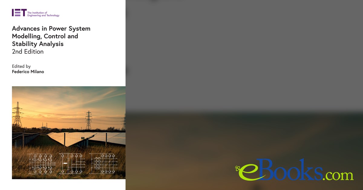 Advances in Power System Modelling, Control and Stability Analysis