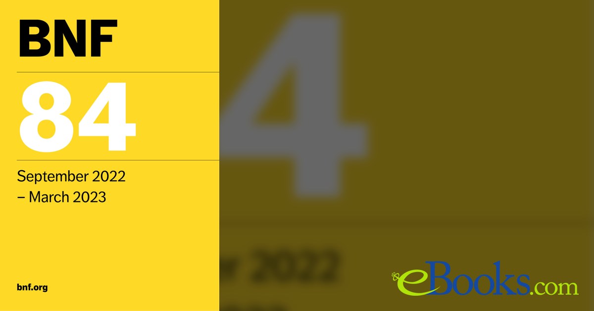 BNF 84 (British National Formulary) September 2022