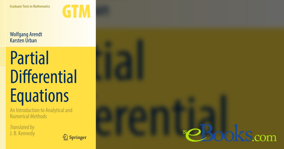 Partial Differential Equations by Wolfgang Arendt (ebook)