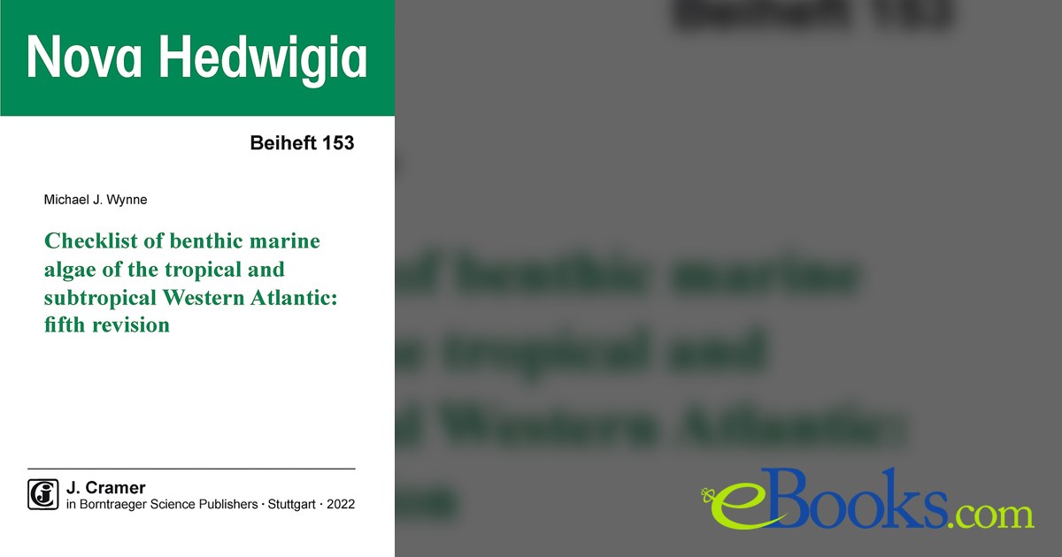 Checklist of benthic marine algae of the tropical and subtropical ...