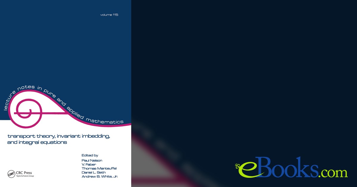 Transport Theory by Paul Nelson (ebook)