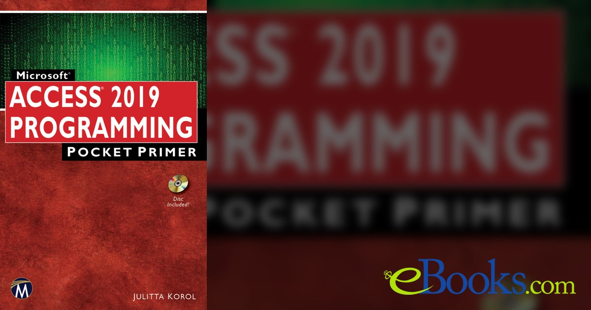 Microsoft Access 2019 Programming Pocket Primer