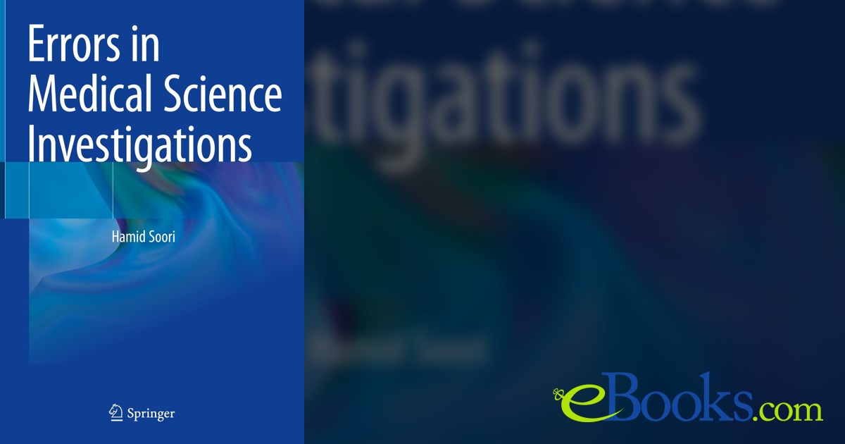 Errors in Medical Science Investigations by Hamid Soori (ebook)