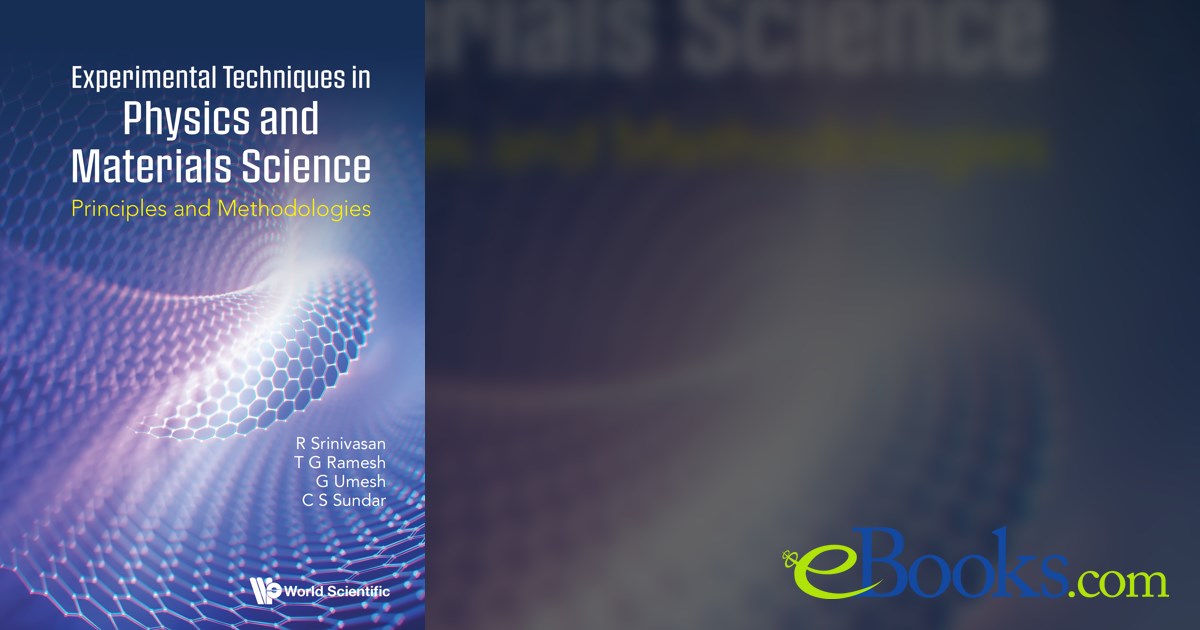 Experimental Techniques In Physics And Materials Sciences: Principles ...