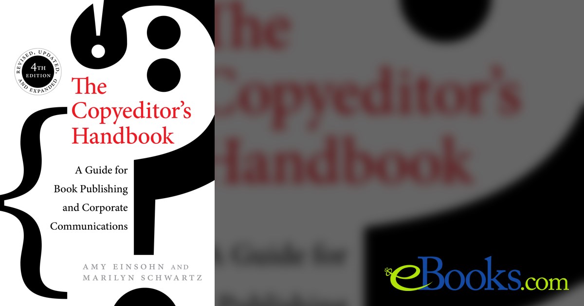 The Copyeditor's Handbook (4th ed.) by Amy Einsohn (ebook)