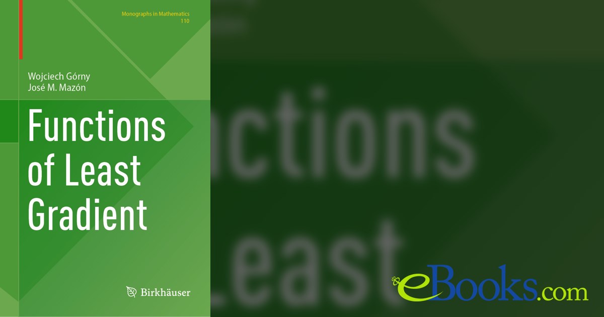 Functions of Least Gradient by Wojciech Górny (ebook)