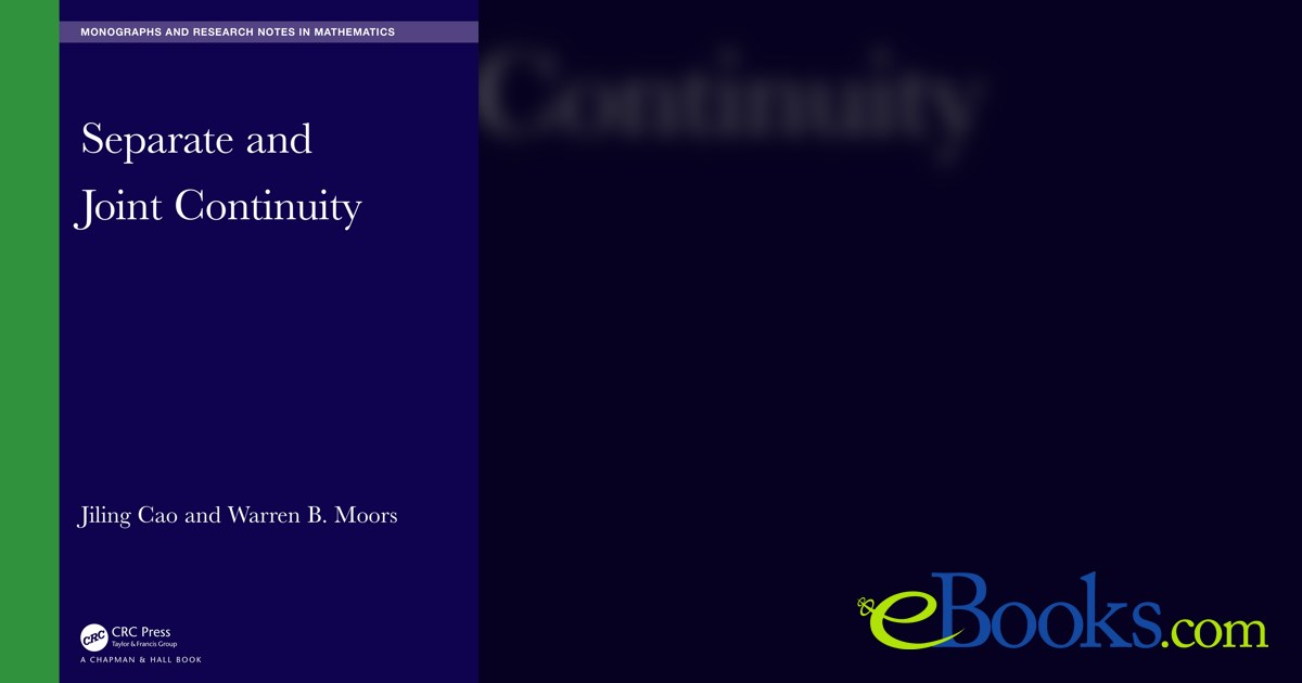 Separate and Joint Continuity by Jiling Cao (ebook)