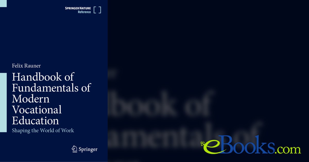 Handbook of Fundamentals of Modern Vocational Education