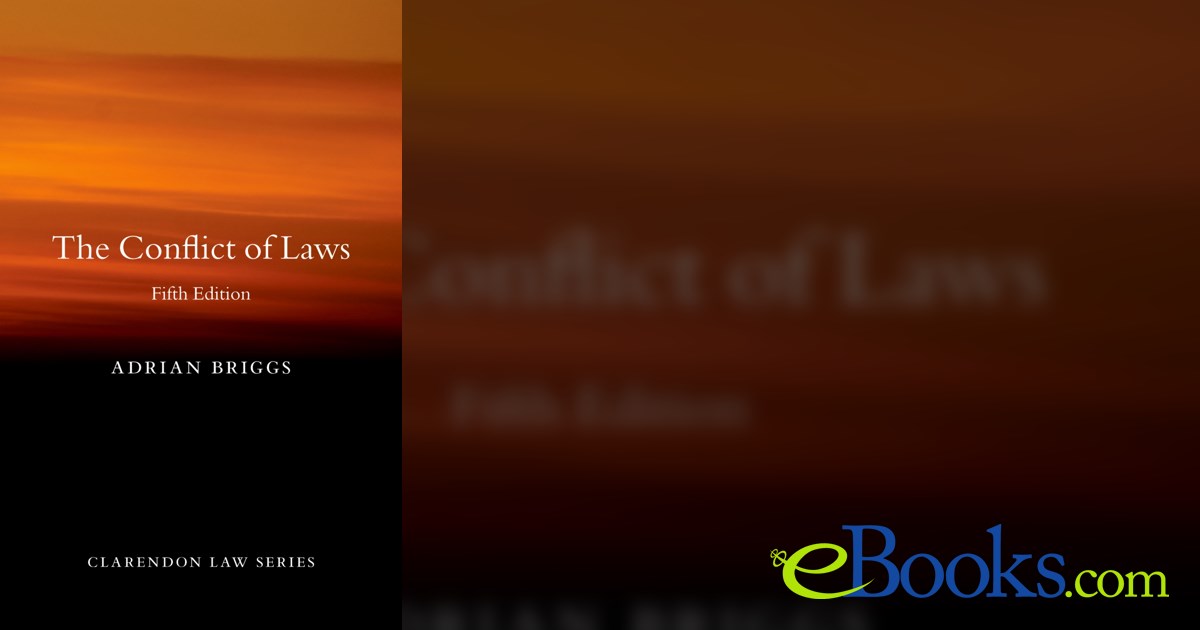 The Conflict of Laws (5th ed.) by Adrian Briggs (ebook)