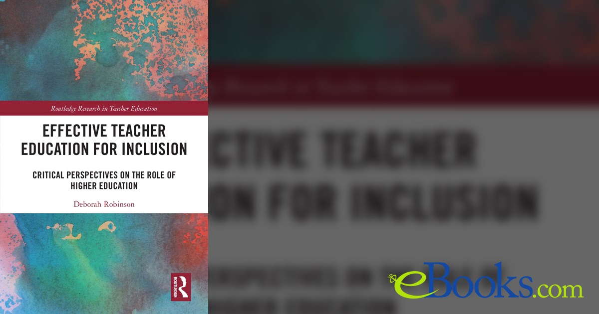 Effective Teacher Education for Inclusion
