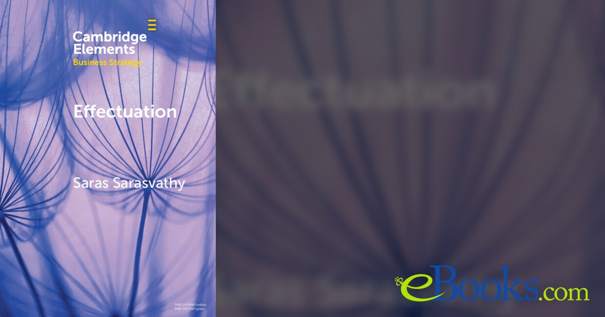 Effectuation by Saras Sarasvathy (ebook)