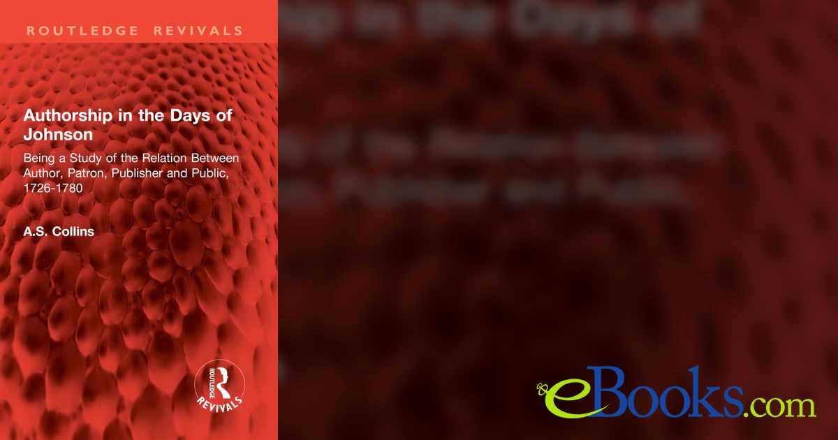 Authorship in the Days of Johnson by A.S. Collins (ebook)