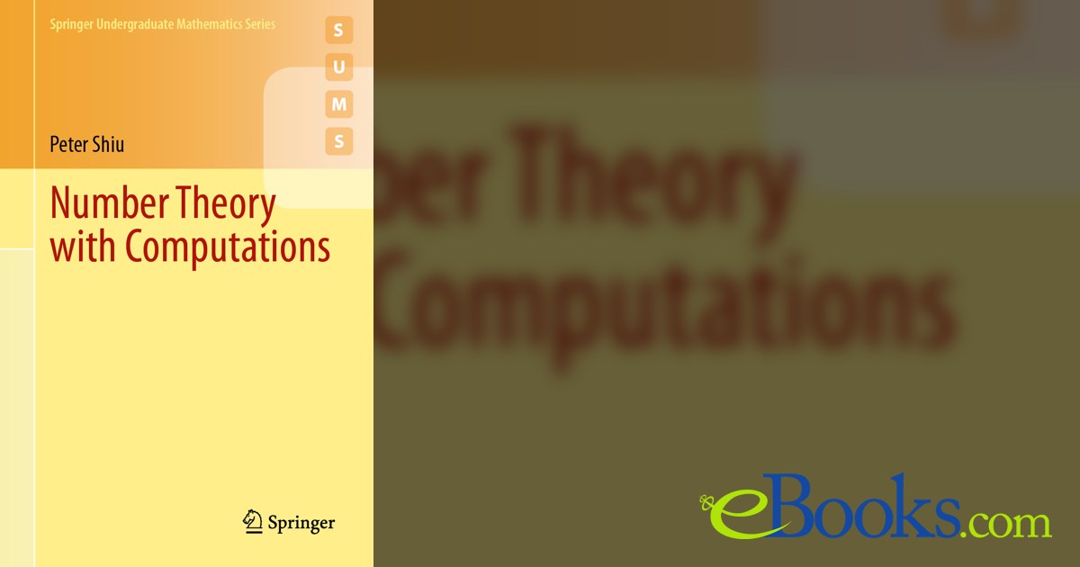 Number Theory with Computations by Peter Shiu (ebook)