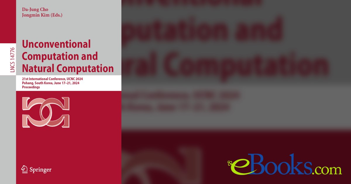 Unconventional Computation and Natural Computation