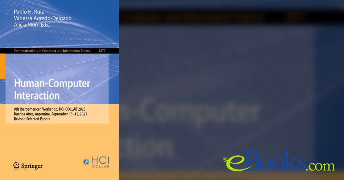 Human-Computer Interaction by Pablo H. Ruiz (ebook)