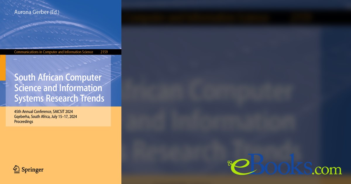 South African Computer Science and Information Systems Research Trends