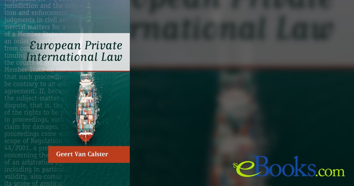 European Private International Law by Geert van Calster (ebook)
