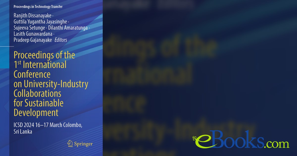 Proceedings of the 1st International Conference on University-Industry ...