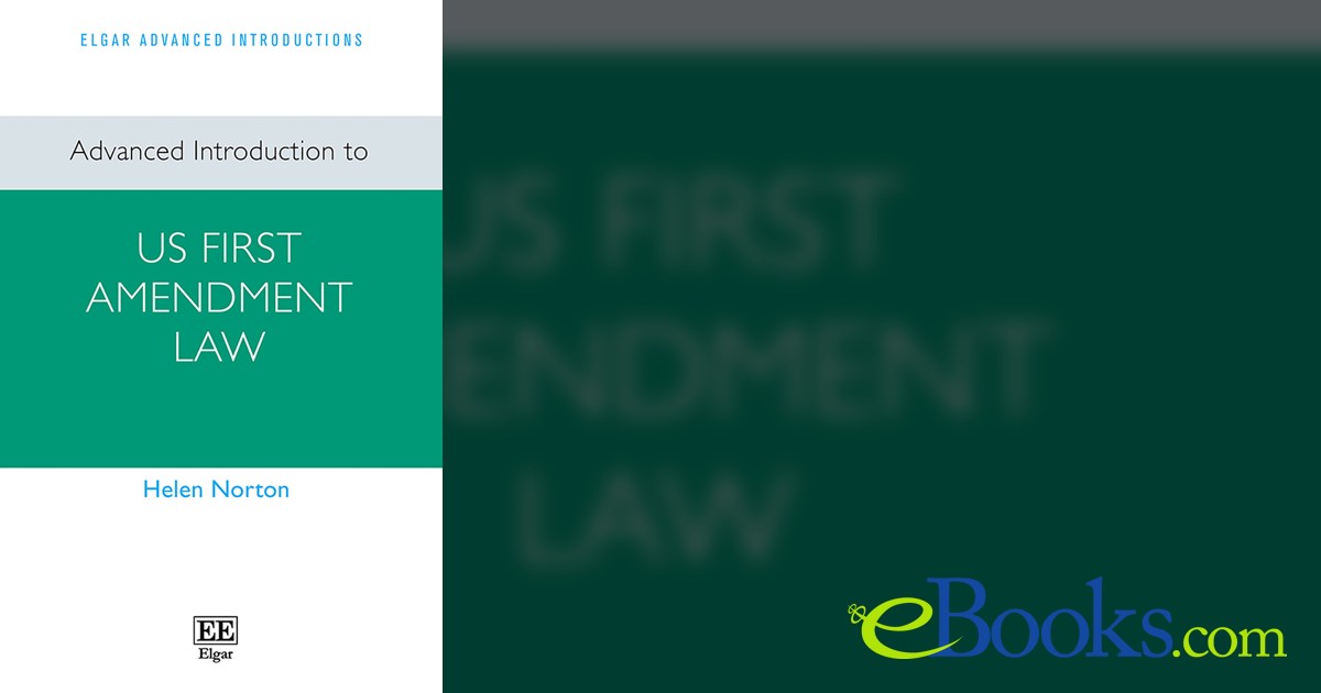 Advanced Introduction to US First Amendment Law