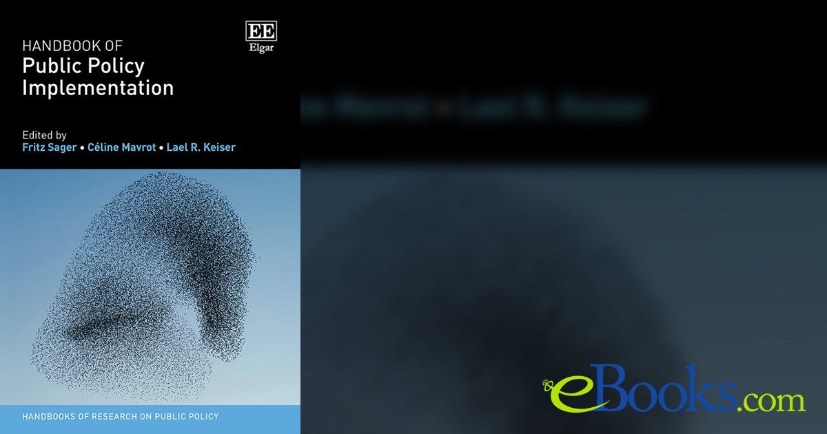 Handbook of Public Policy Implementation by Fritz Sager (ebook)