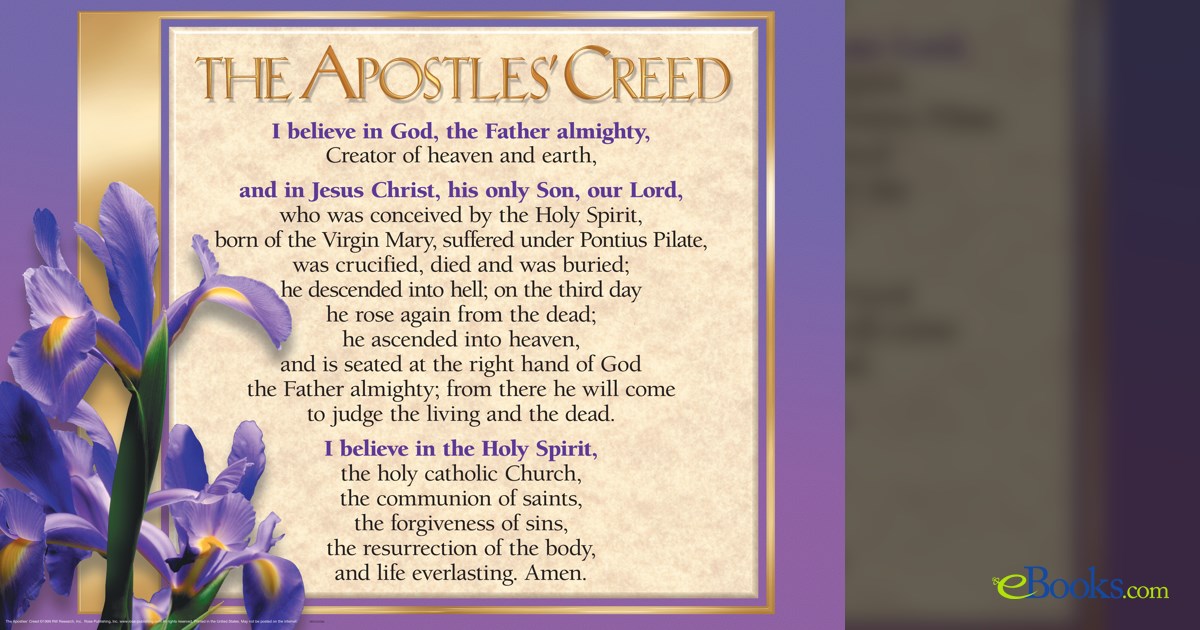Apostles Creed, Laminated Wall Chart by Rose Publishing (ebook)