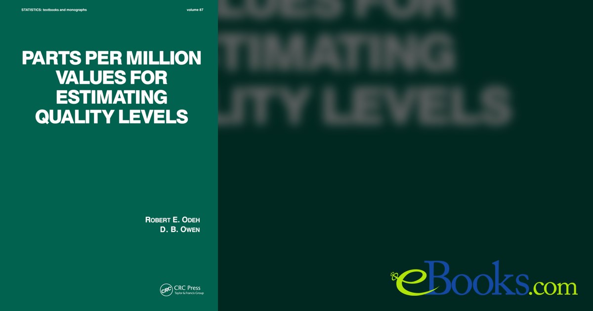 Parts per Million Values for Estimating Quality Levels