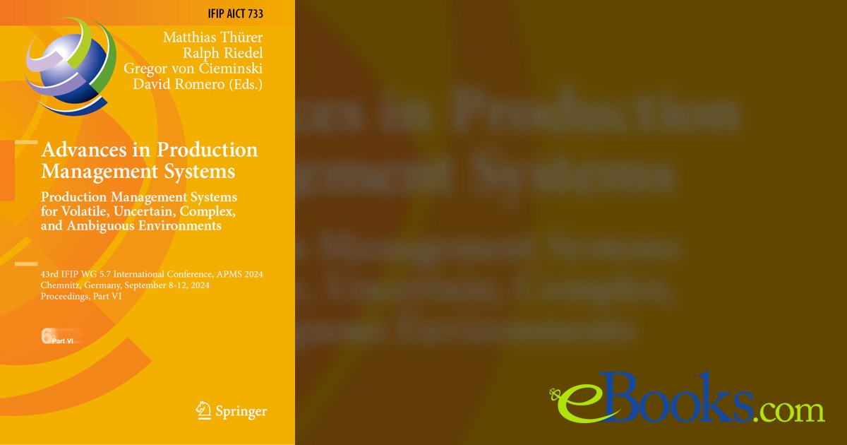 Advances in Production Management Systems. Production Management ...